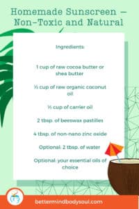 9 Natural Sunscreen Recipes: For Better Skin Protection