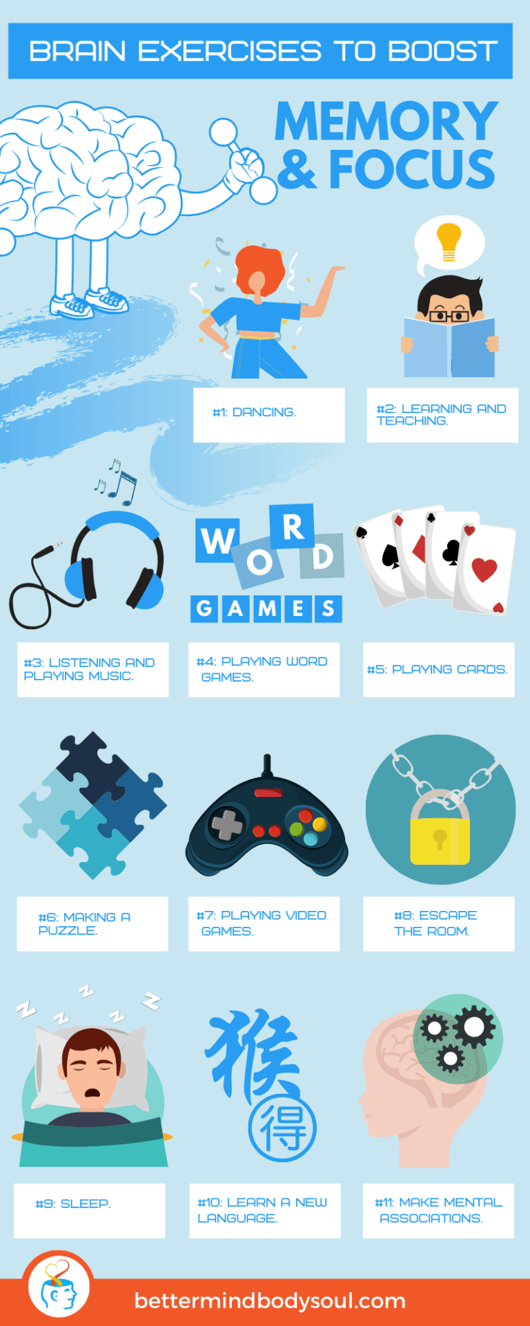 The Best Brain Exercises You can Do for A Better Memory